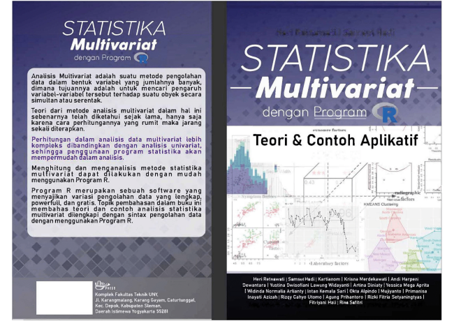 (preorder) Statistika Multivariat dengan Program R: Teori dan Contoh ...